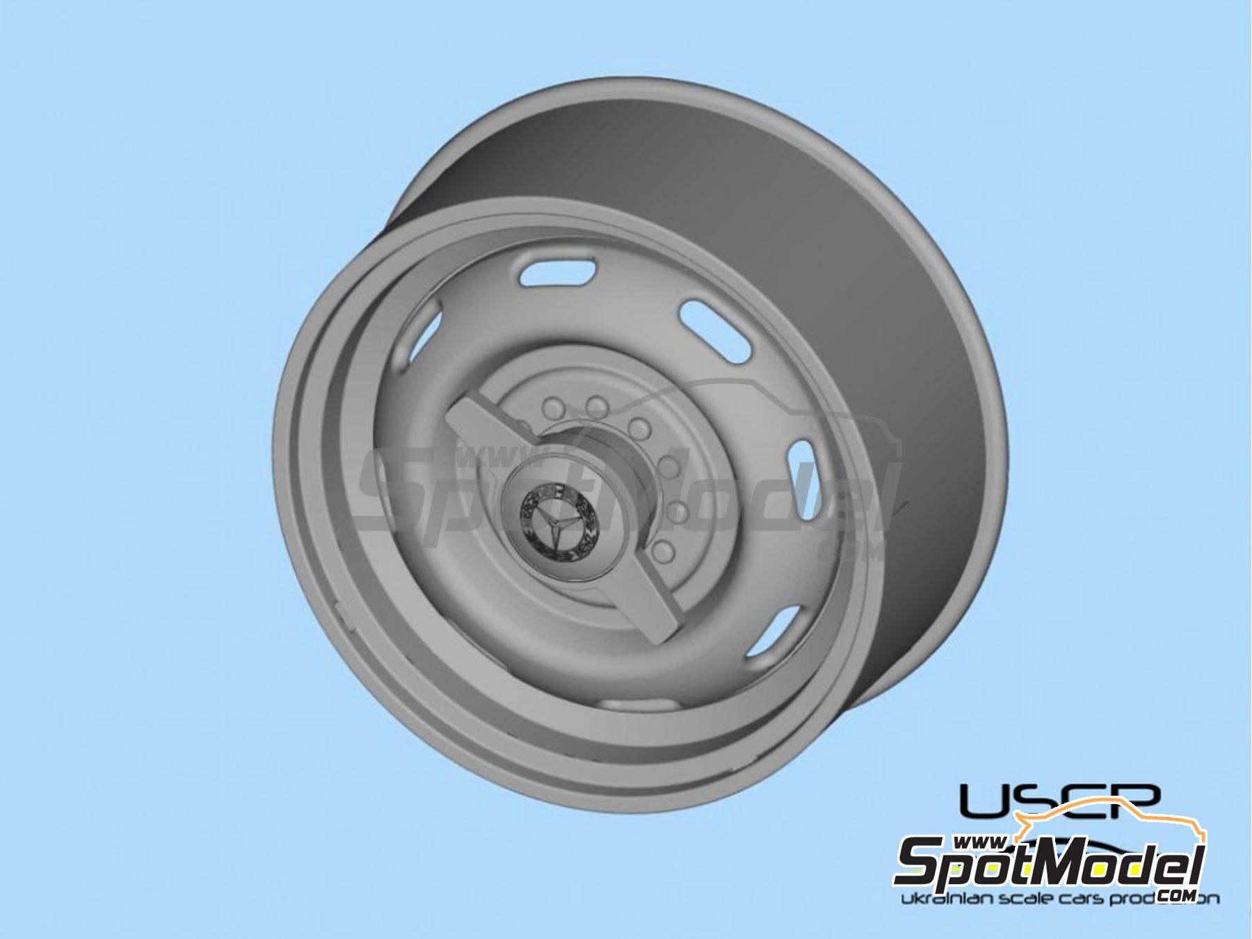 USCP 24P180: Rims 1/24 scale - Rudge 15 inch for Mercedes 300 SL - for ...