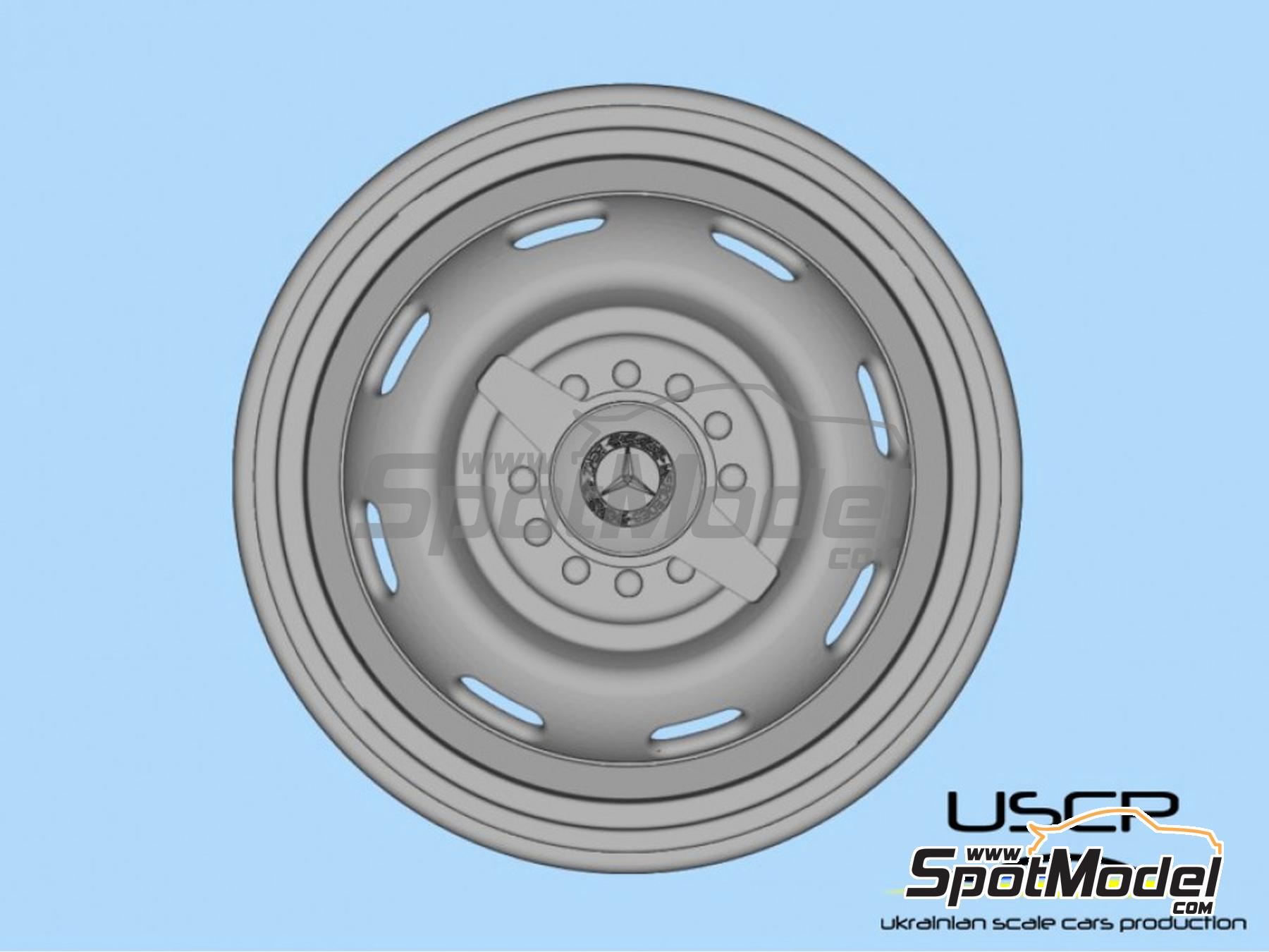 USCP 24P180: Rims 1/24 scale - Rudge 15 inch for Mercedes 300 SL - for ...