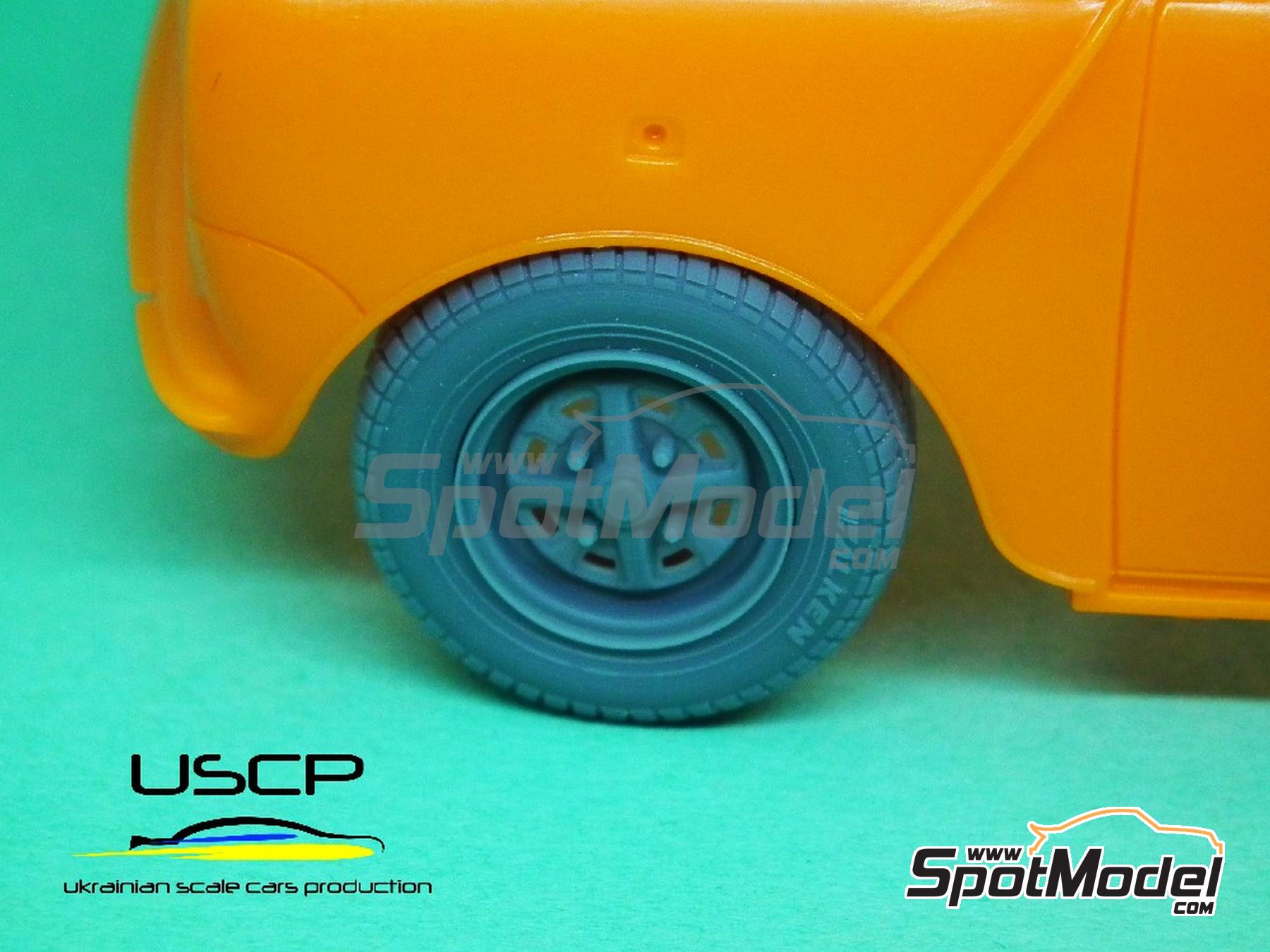 USCP 24P183: Rims 1/24 scale - Rostyle steel 10 inches - for Hasegawa ...