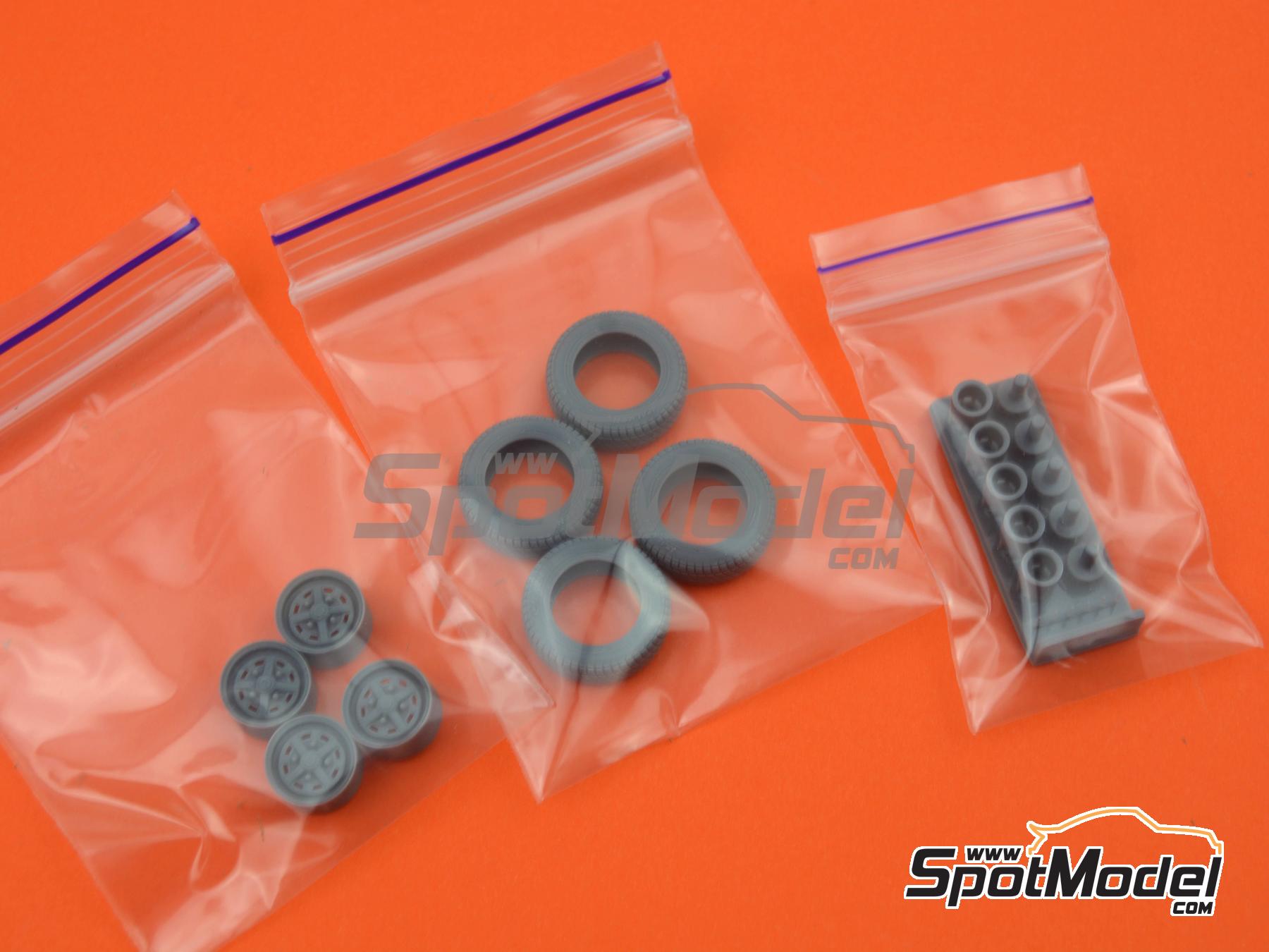 USCP 24P183: Rims 1/24 scale - Rostyle steel 10 inches - for Hasegawa ...