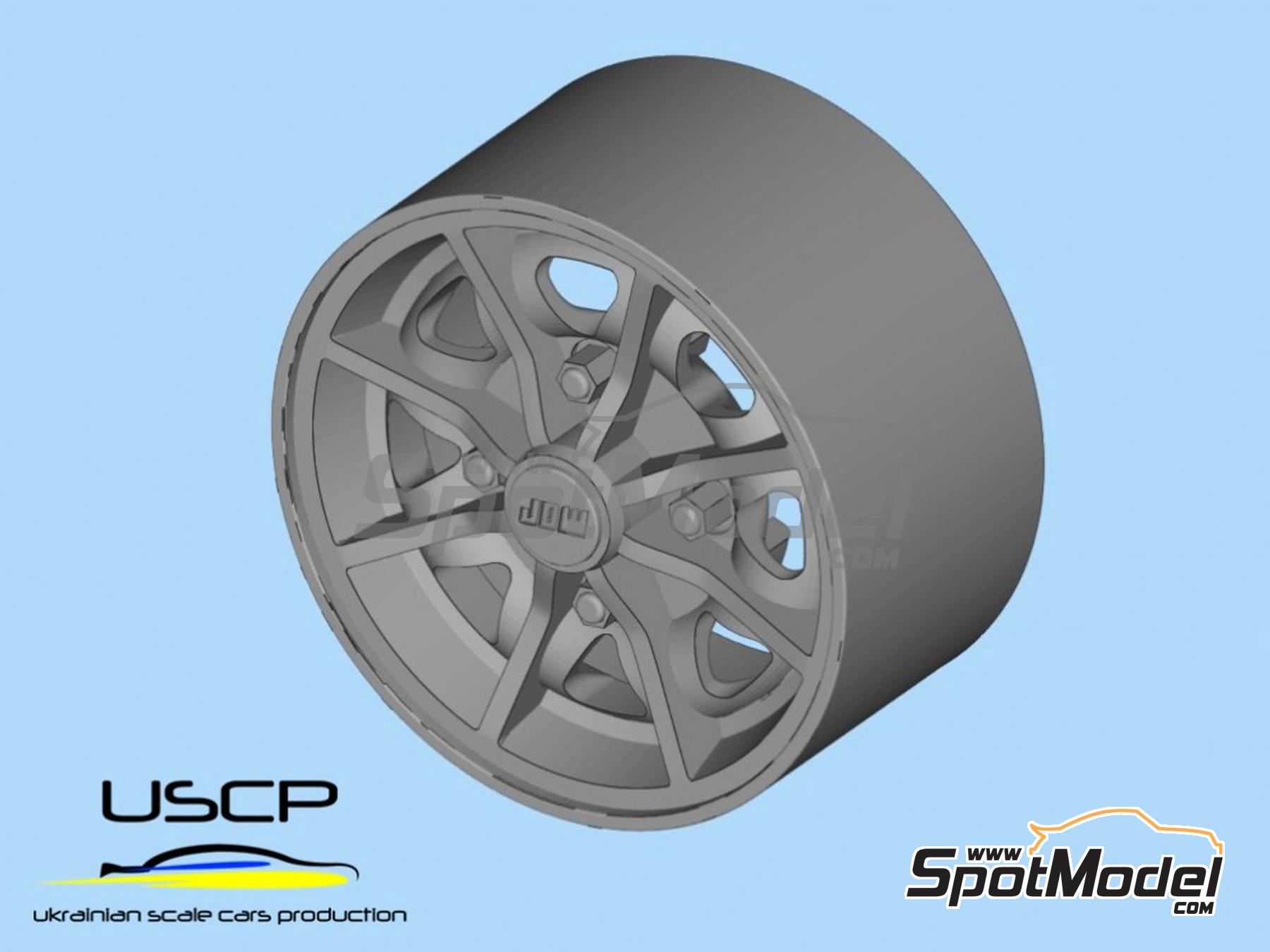 USCP 24P184: Rims 1/24 scale - JBW D1 10 inches - for Hasegawa ...