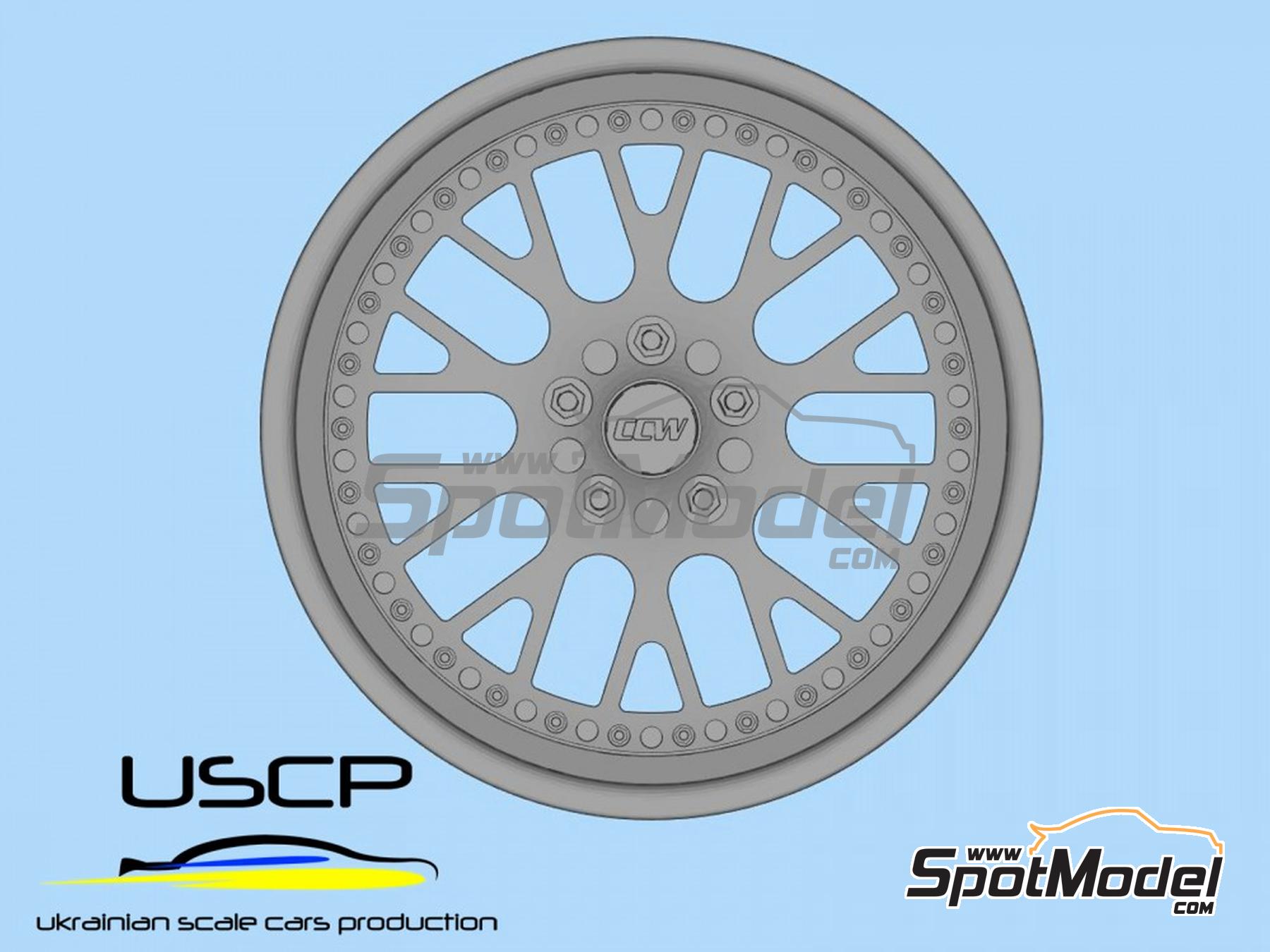 USCP 24P194: Rims and tyres set 1/24 scale - CCW Classic Rims 18 inch ...