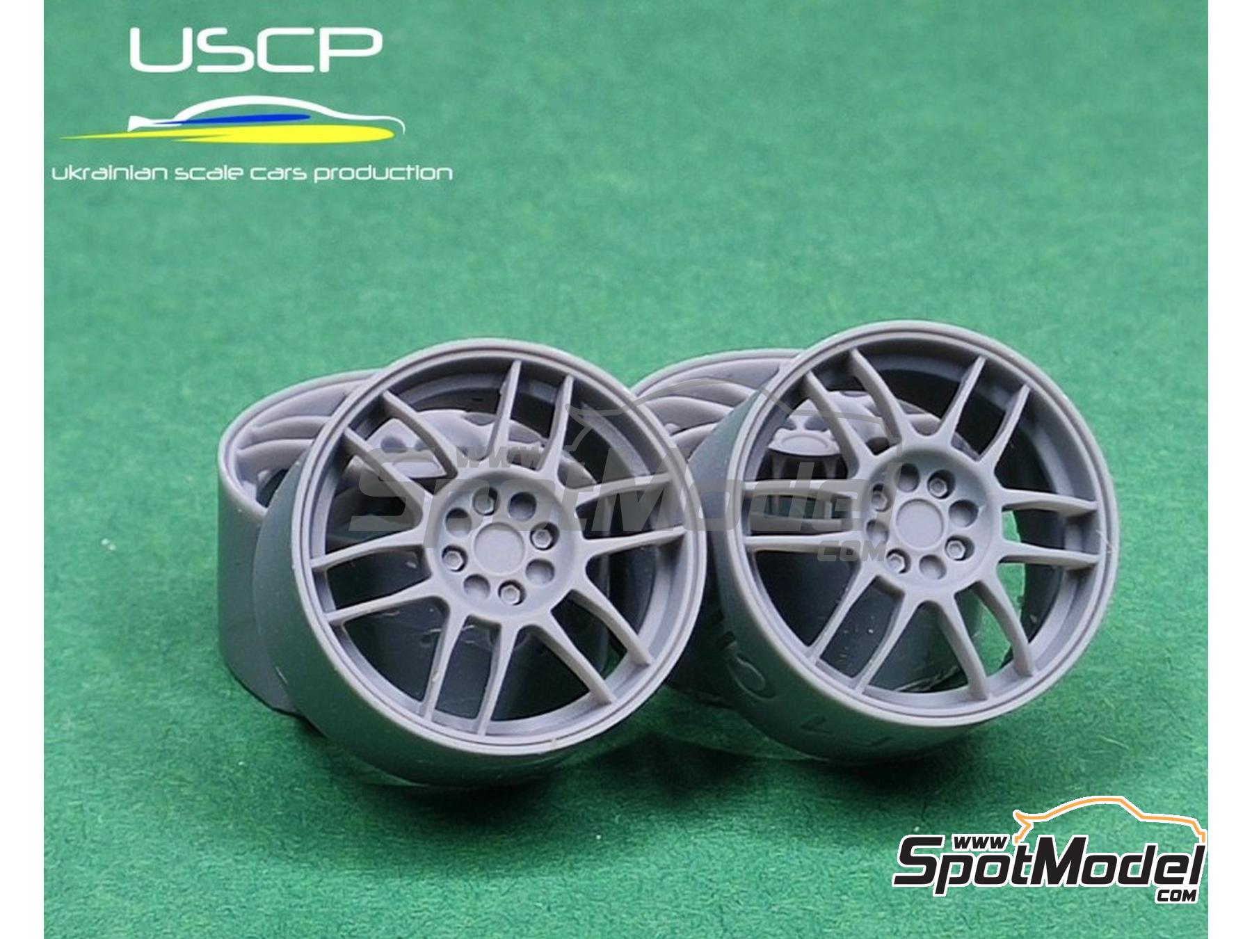 USCP 24P203: Rims and tyres set 1/24 scale - OZ F1 17 inches - 4 units ...