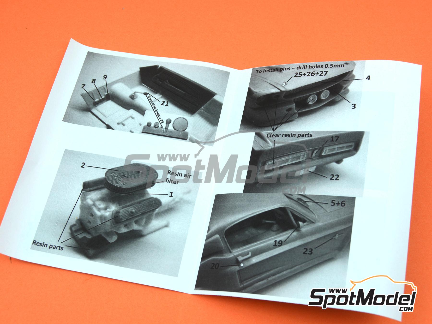 USCP 24T009: Transkit 1/24 scale - Ford Shelby Mustang GT500 Eleanor ...