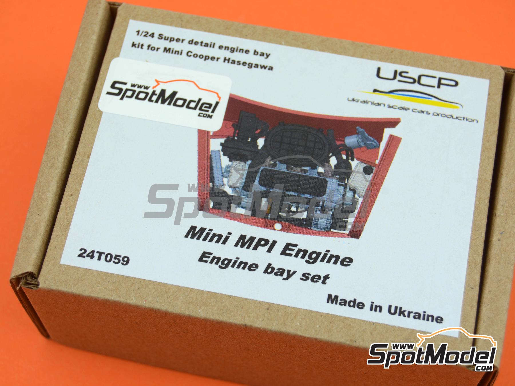 USCP 24T059: Engine 1/24 scale - Mini Cooper MPI - for Hasegawa ...
