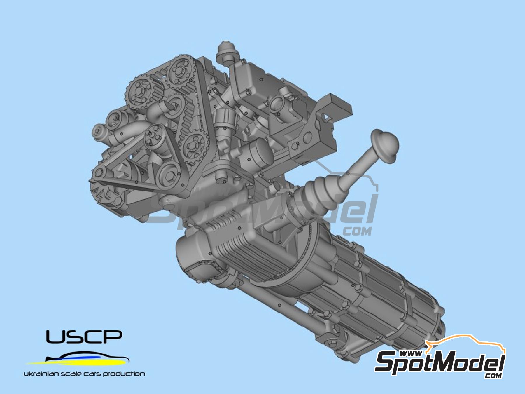 USCP 24T063: Engine 1/24 scale - Ford Sierra Cosworth 4x4 Group A - for ...