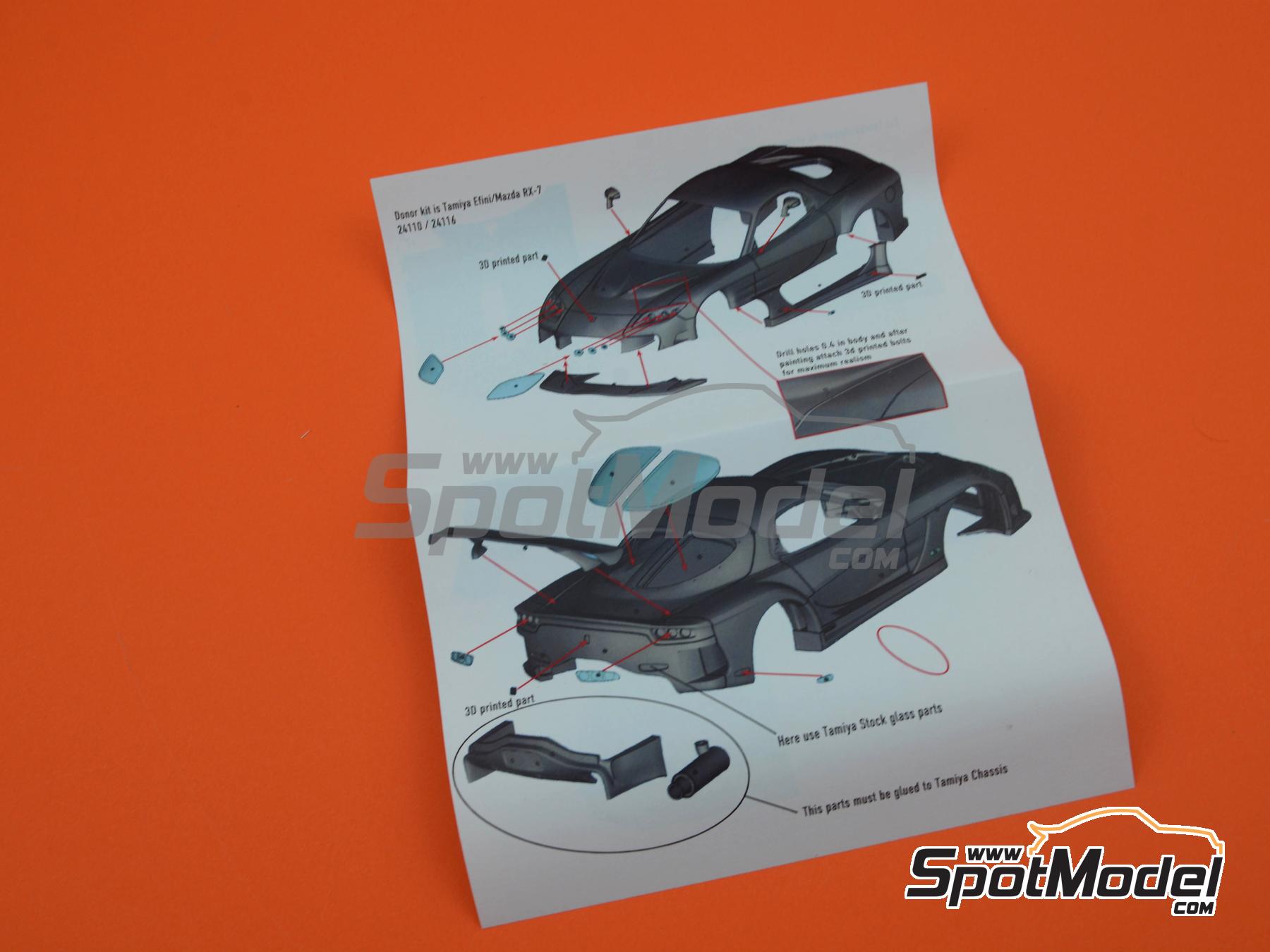 USCP 24T066: Transkit 1/24 scale - Mazda RX-7 Veilside Fortune ...