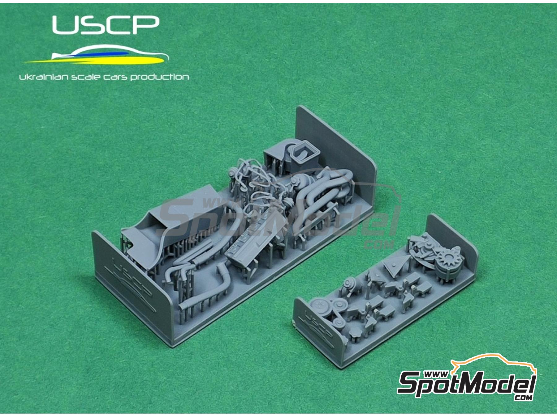 USCP 24T075: Detail up set 1/24 scale - Renault 5 Alpine engine bay ...