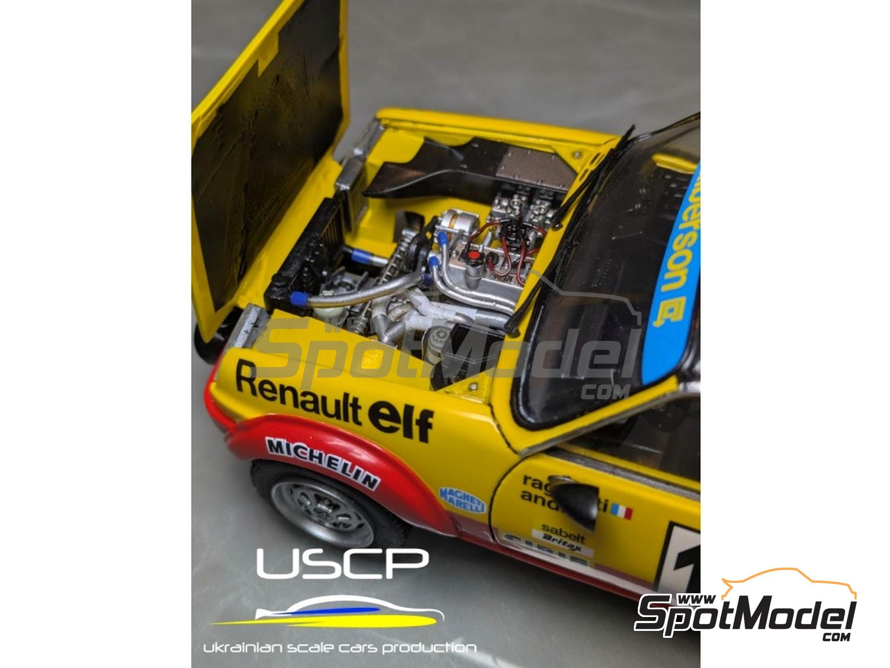 USCP 24T075: Detail up set 1/24 scale - Renault 5 Alpine engine bay ...