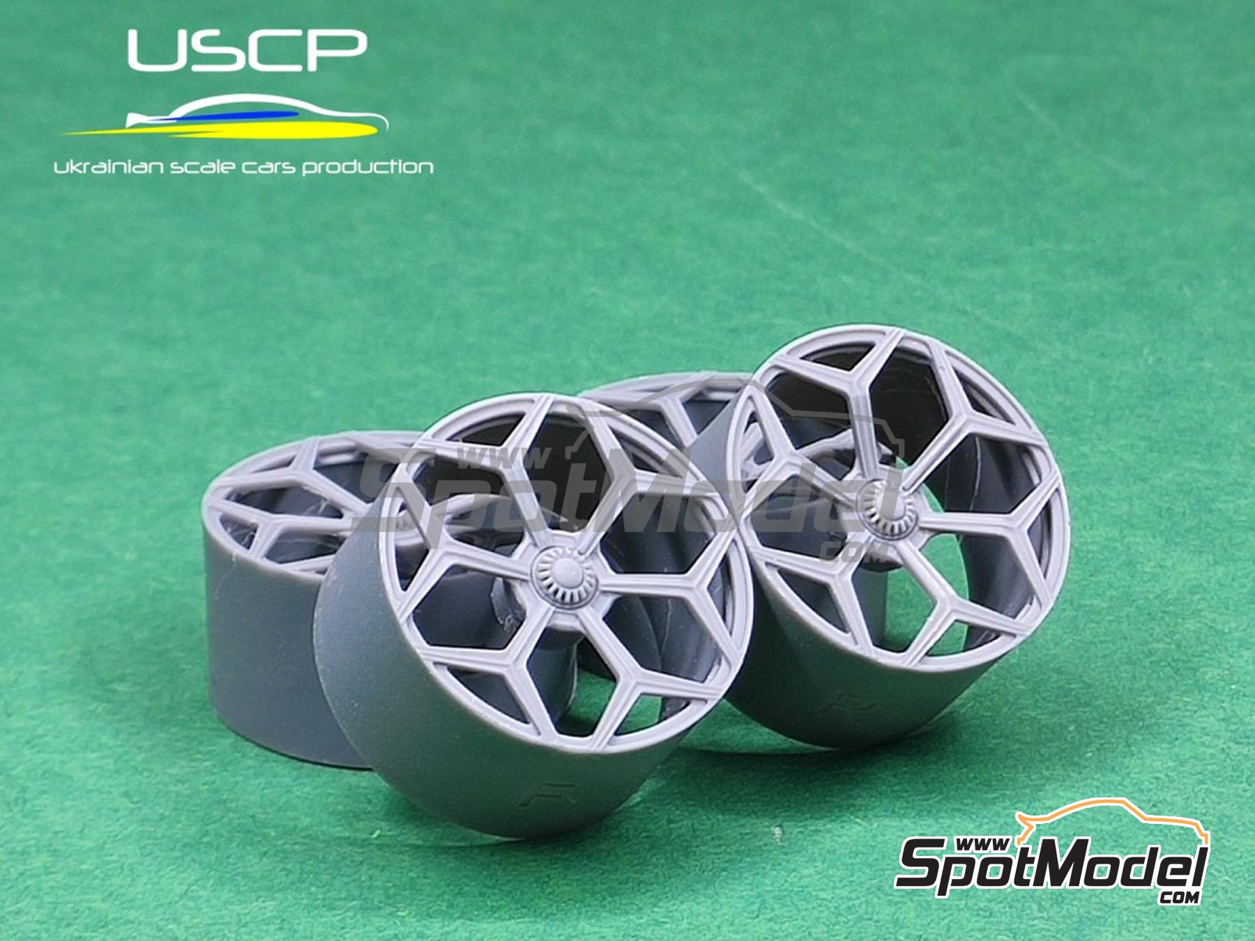 USCP 24P107: Rims and tyres set 1/24 scale - Vossen X Novitec NF9 21 ...