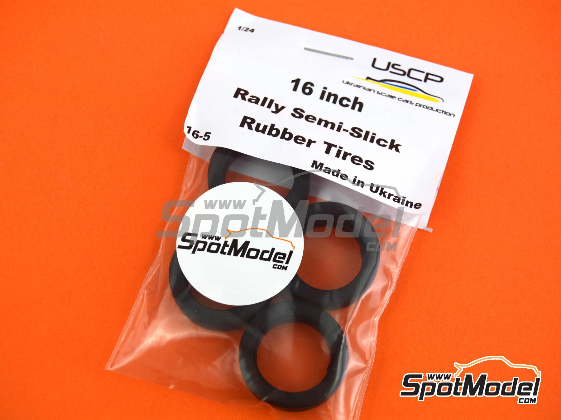 USCP 16-5: Tyre set 1/24 scale - Rally Semi-Slick tires 16 inch - 4 ...