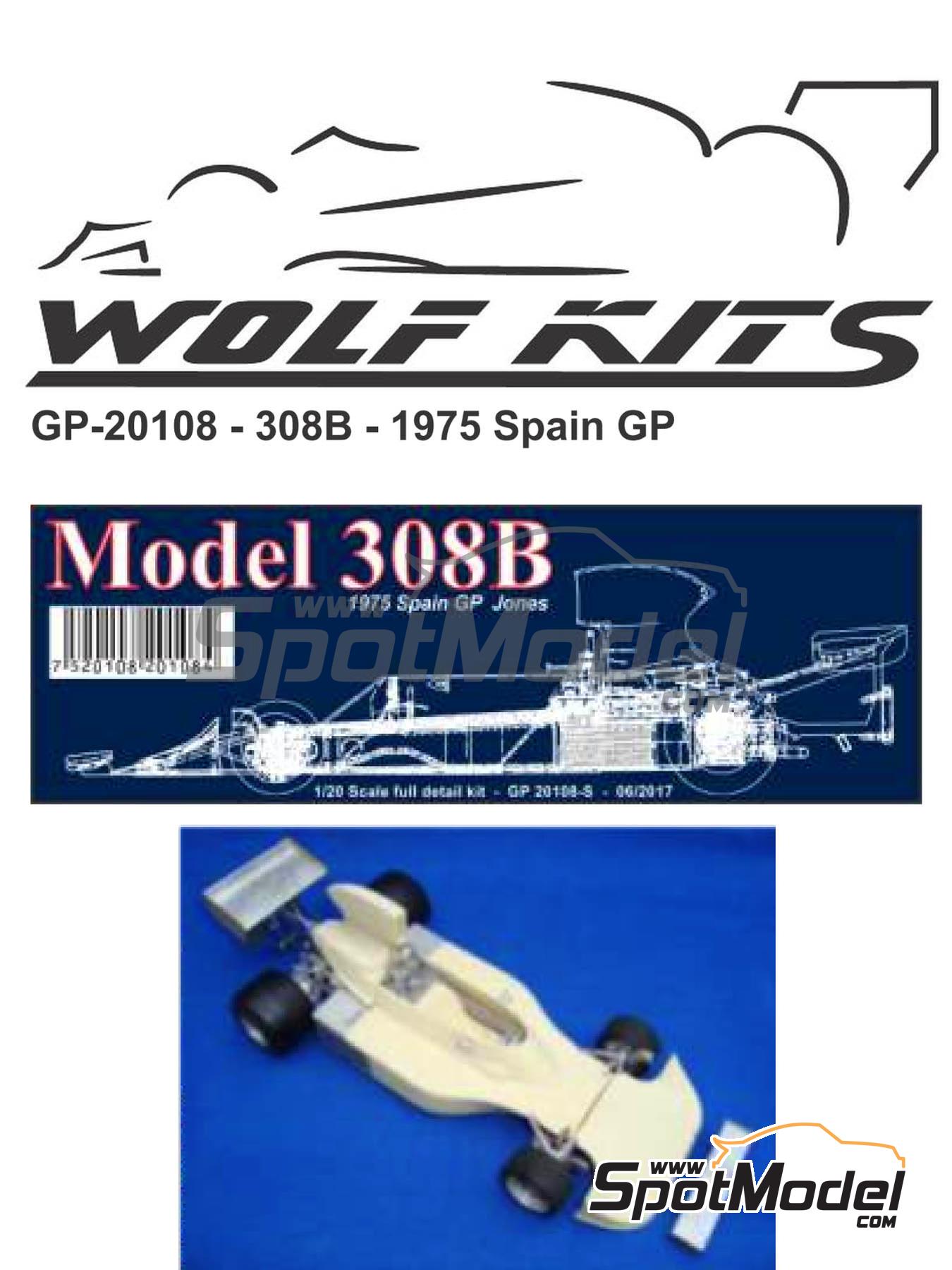 Wolf Kits GP20108: Car scale model kit 1/20 scale - Hesketh Ford 308B ...