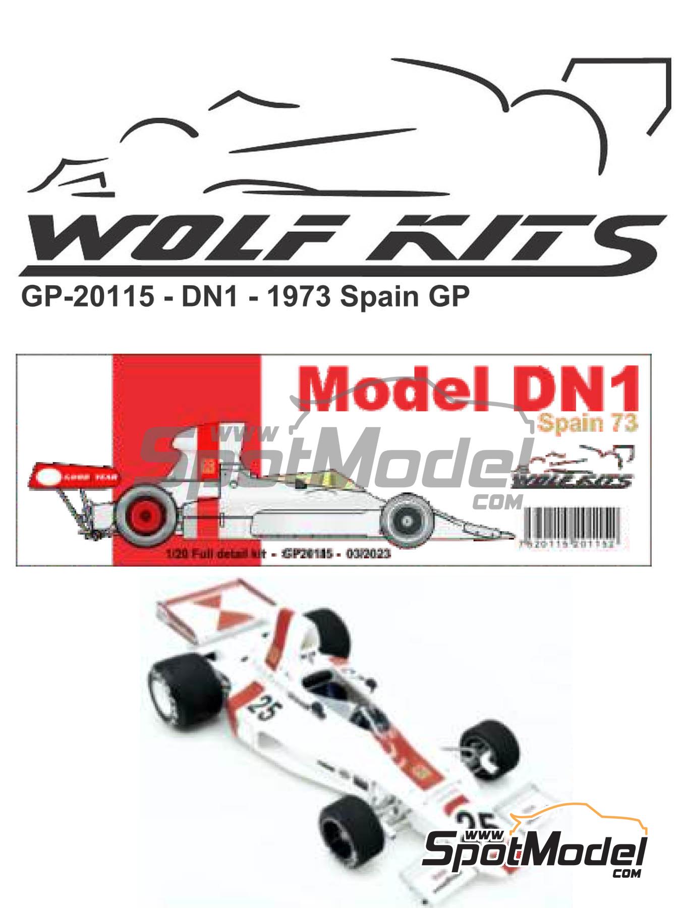 Wolf Kits GP20115: Car scale model kit 1/20 scale - Shadow Ford DN1 ...