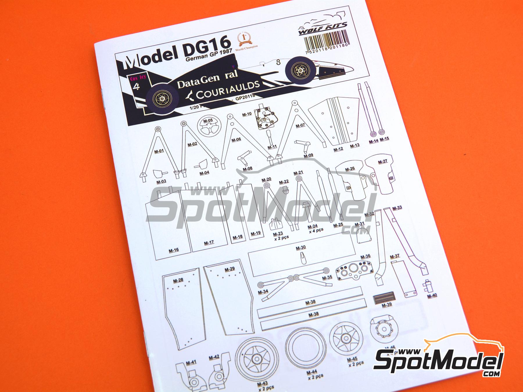 Wolf Kits GP20118: Car scale model kit 1/20 scale - Tyrrell Ford DG16 ...