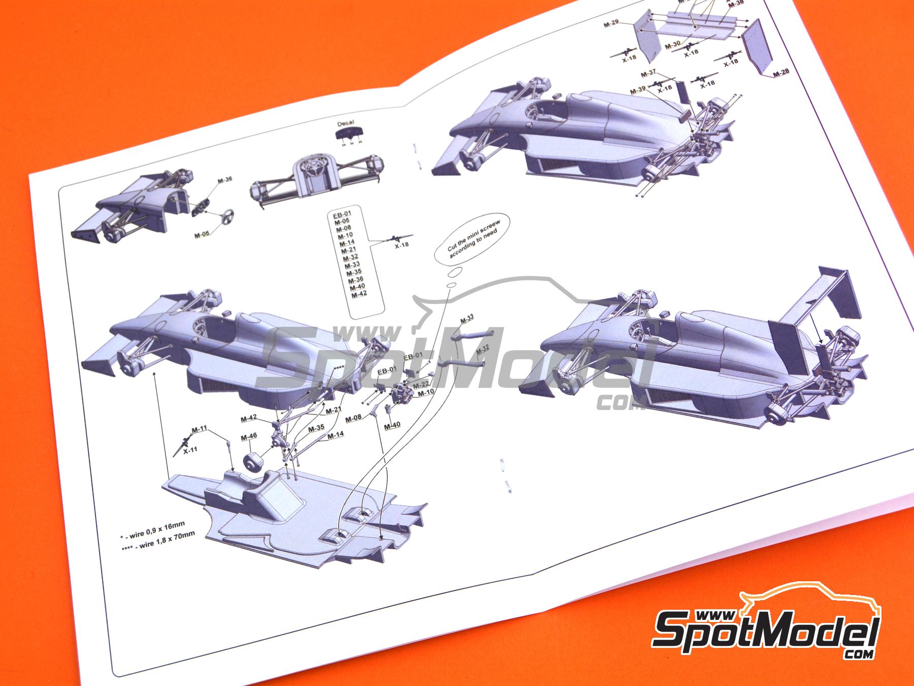 Wolf Kits GP20118: Car scale model kit 1/20 scale - Tyrrell Ford DG16 ...