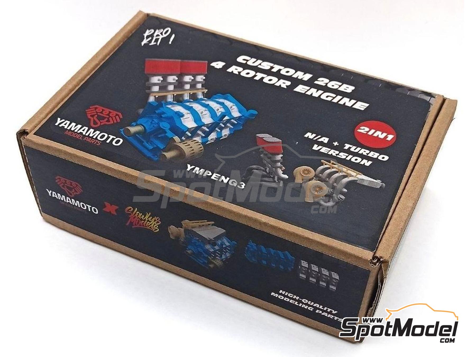 Yamamoto Model Parts YMPENG3: Engine 1/24 scale - Mazda 26B 4 rotors ...