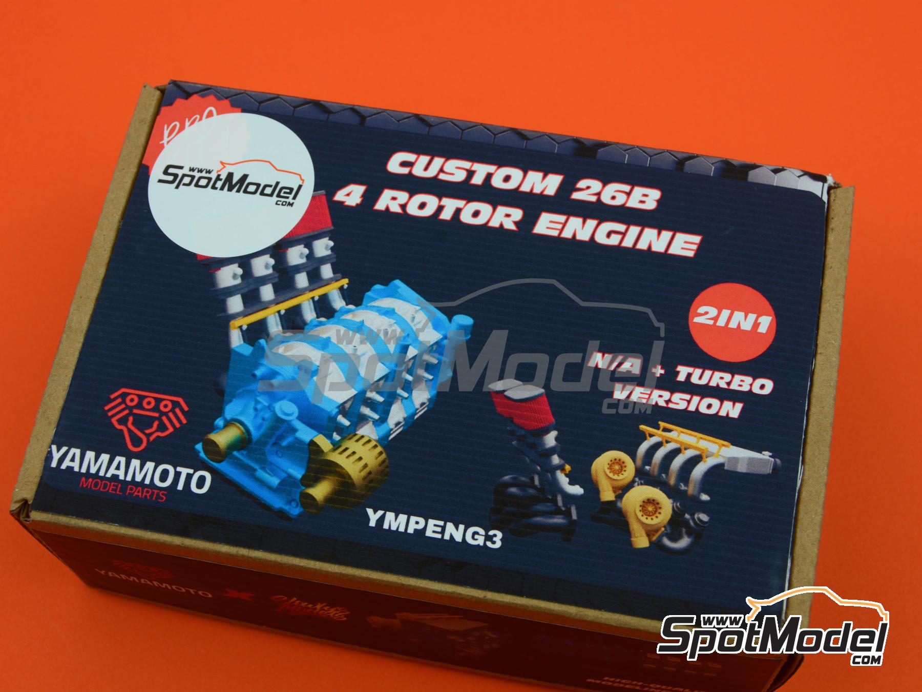 Yamamoto Model Parts YMPENG3: Engine 1/24 scale - Mazda 26B 4 rotors ...