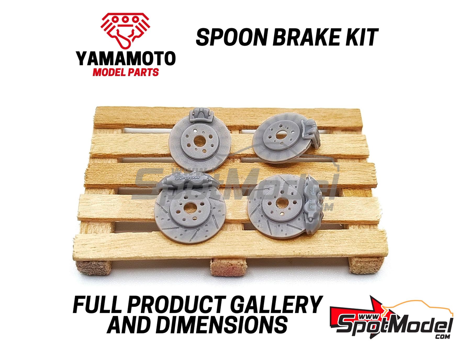 Yamamoto Model Parts YMPTUN132: Brakes 1/24 scale - Spoon brakes kit ...