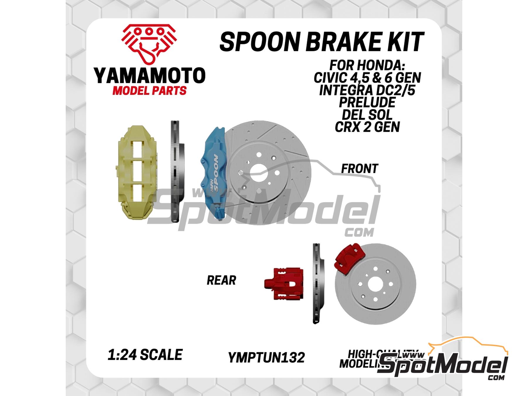 Yamamoto Model Parts YMPTUN132: Brakes 1/24 scale - Spoon brakes kit ...