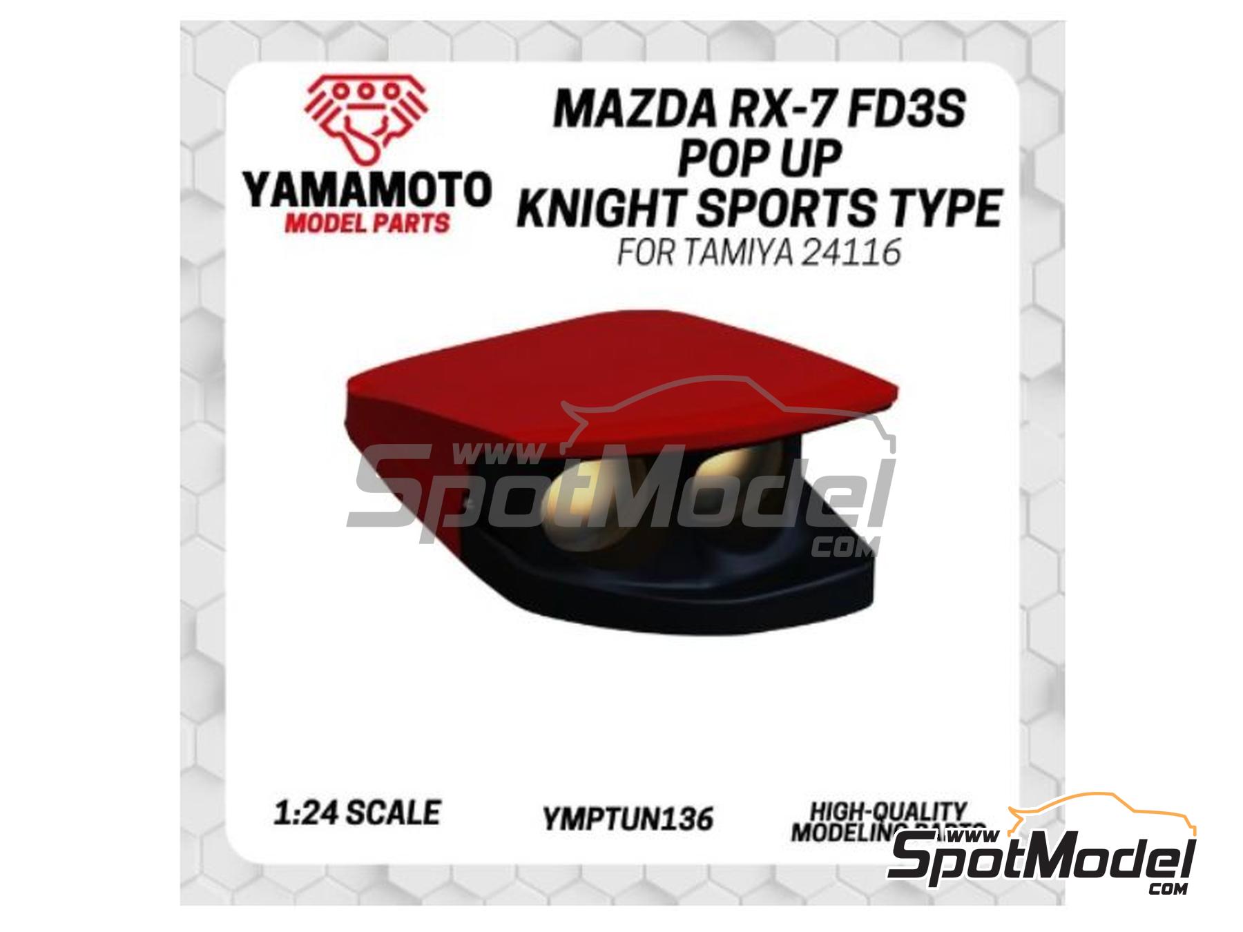 Yamamoto Model Parts YMPTUN136: Lights 1/24 scale - Mazda RX-7 FD3S Pop ...