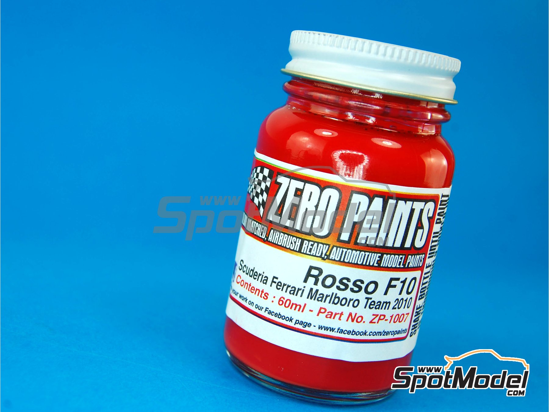Zero Paints ZP-1007-F10: Paint for airbrush Ferrari F10 Rosso Scuderia ...