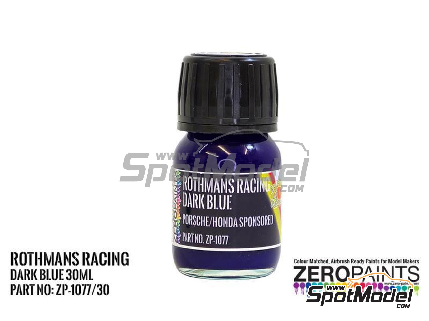 Zero Paints ZP-1077/30: Paint for airbrush Porsche/Honda Rothmans ...