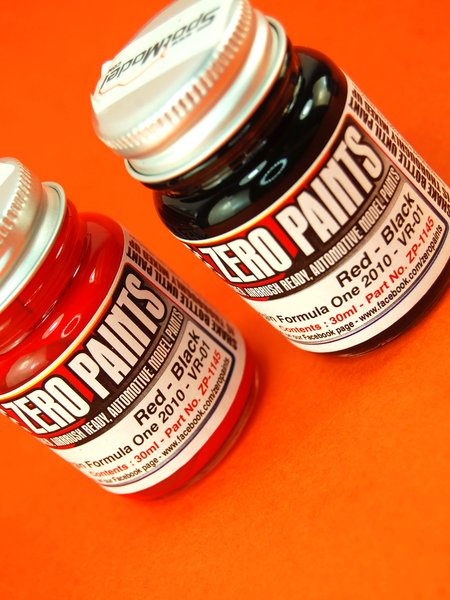 Zero Paints ZP-1145: Paints set for airbrush Virgin VR-01 Red + Black 2 ...