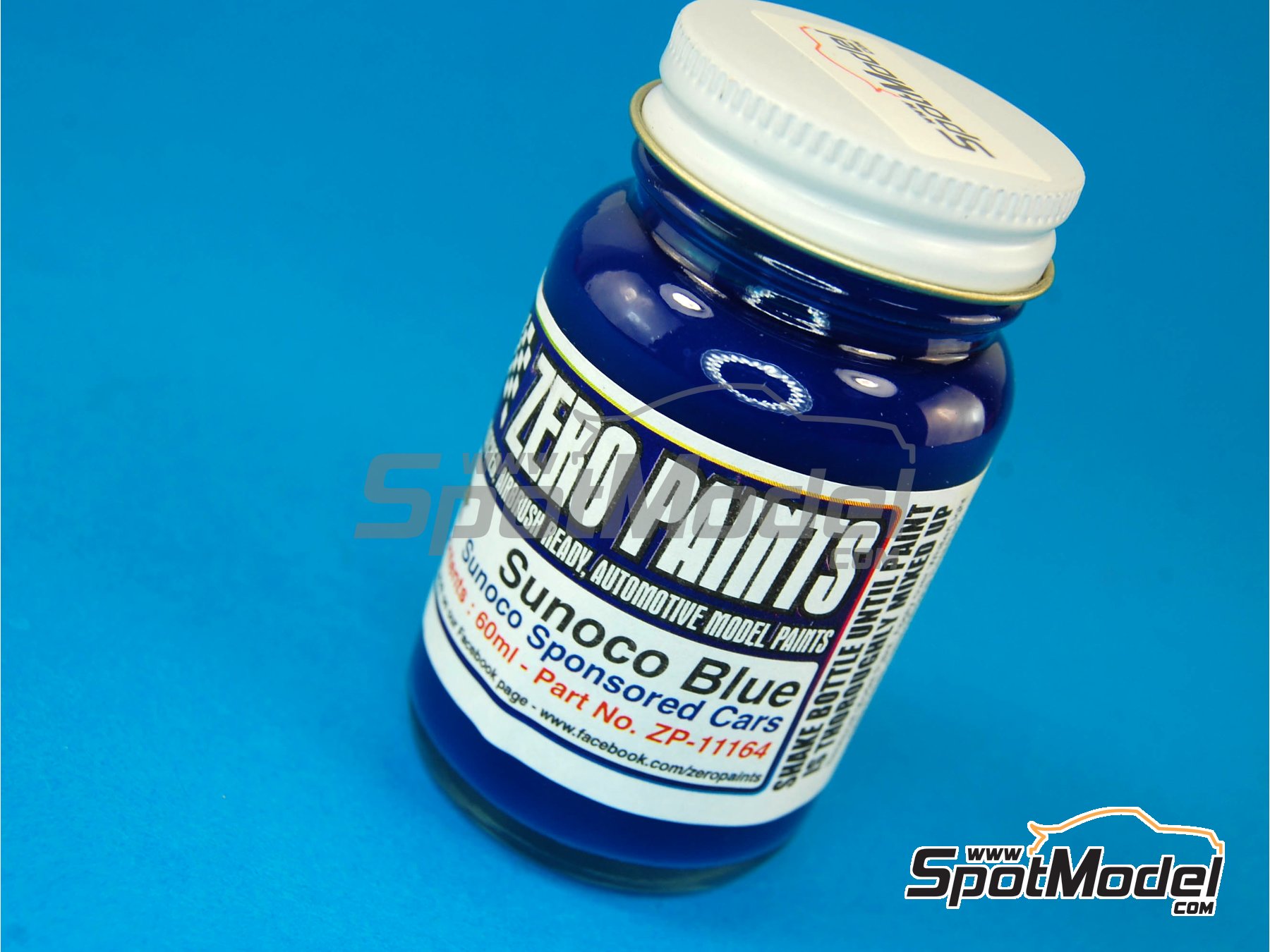 Zero Paints ZP-1164: Paint for airbrush Sunoco Racing Blue 1 x 60ml for ...