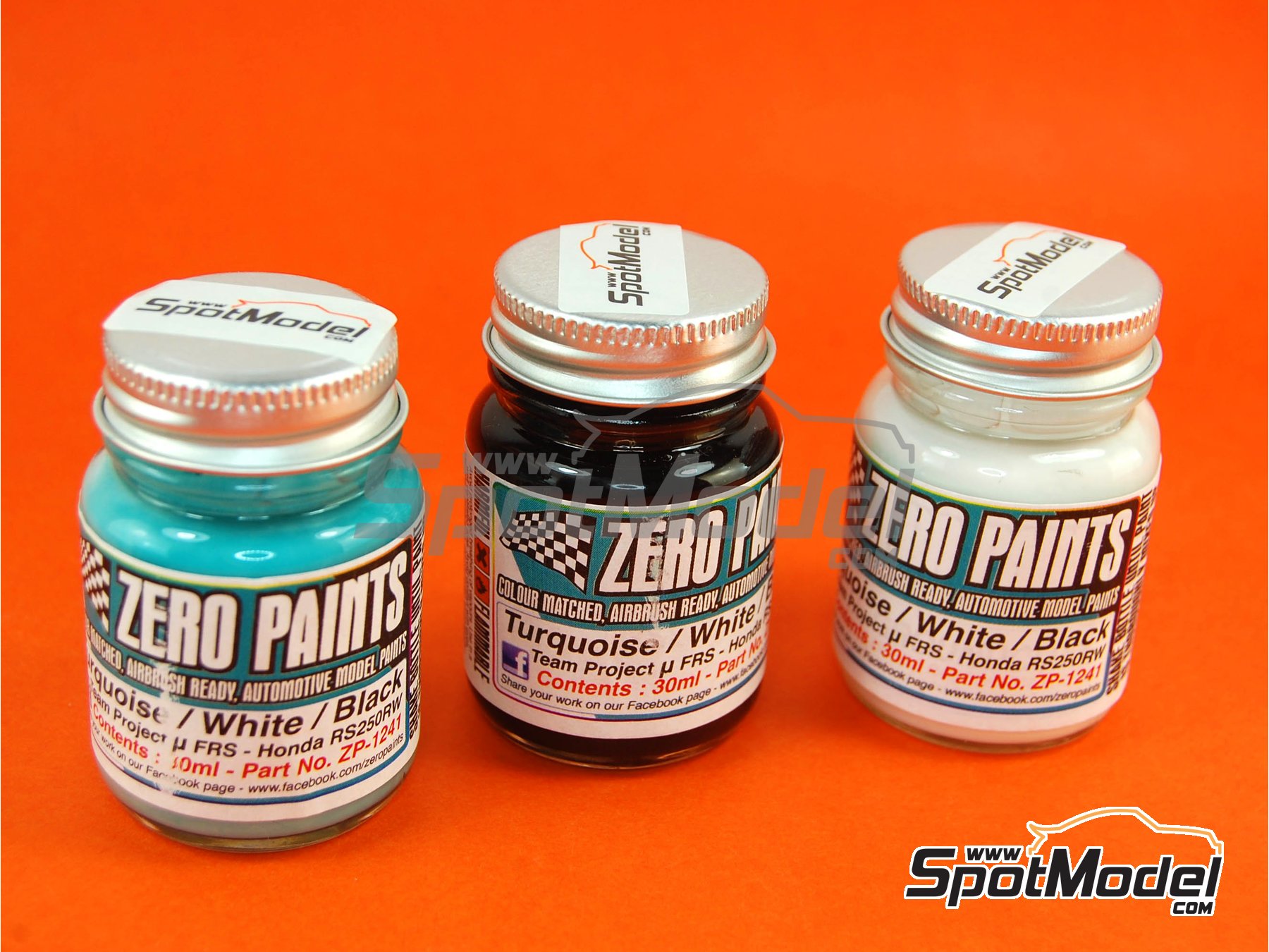 Zero Paints ZP-1241: Paints set for airbrush Honda RS250RW Project u ...