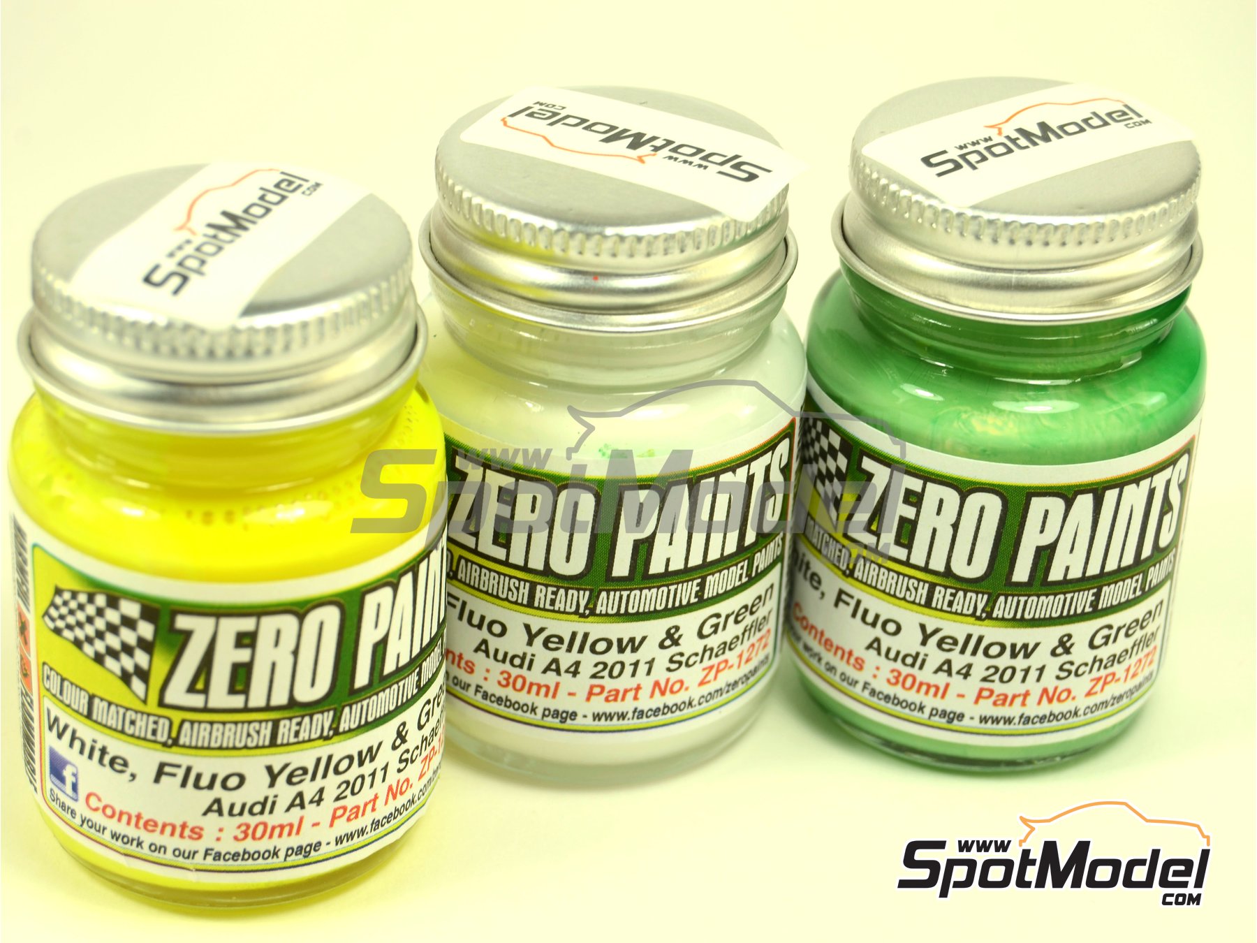Zero Paints ZP-1278: Paints set for airbrush Audi A4 DTM Team ...