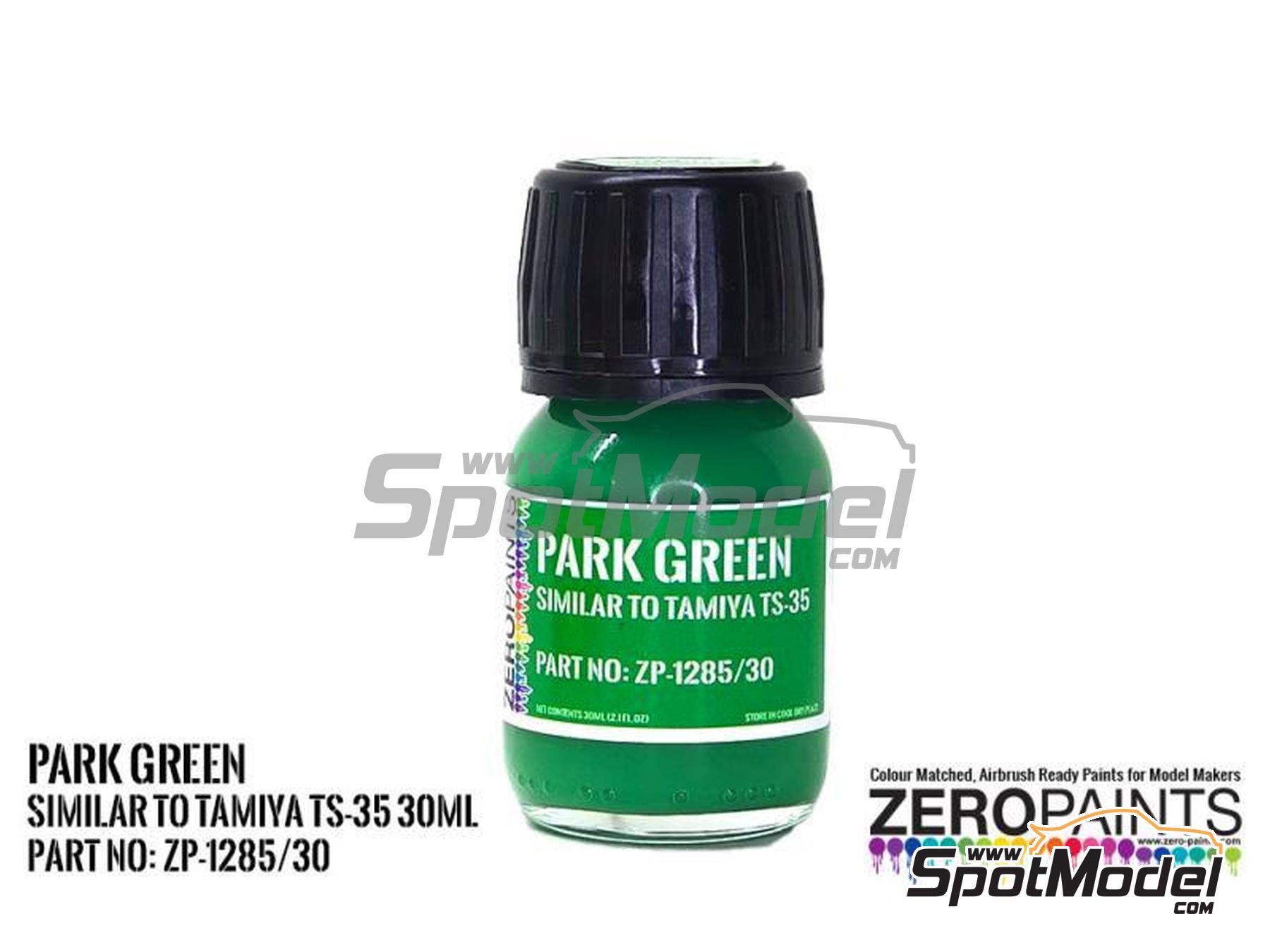 Zero Paints ZP-1285/30: Paint for airbrush Park Green Similar to Tamiya ...