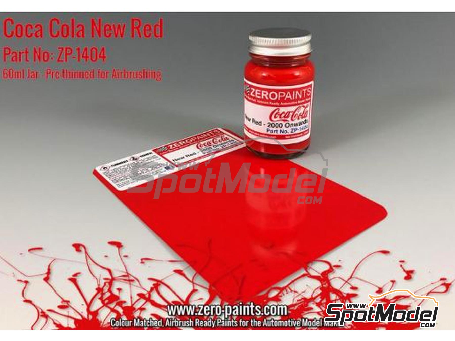 Zero Paints ZP-1404: Paint for airbrush Coca Cola New Red 1 x 60ml (ref ...
