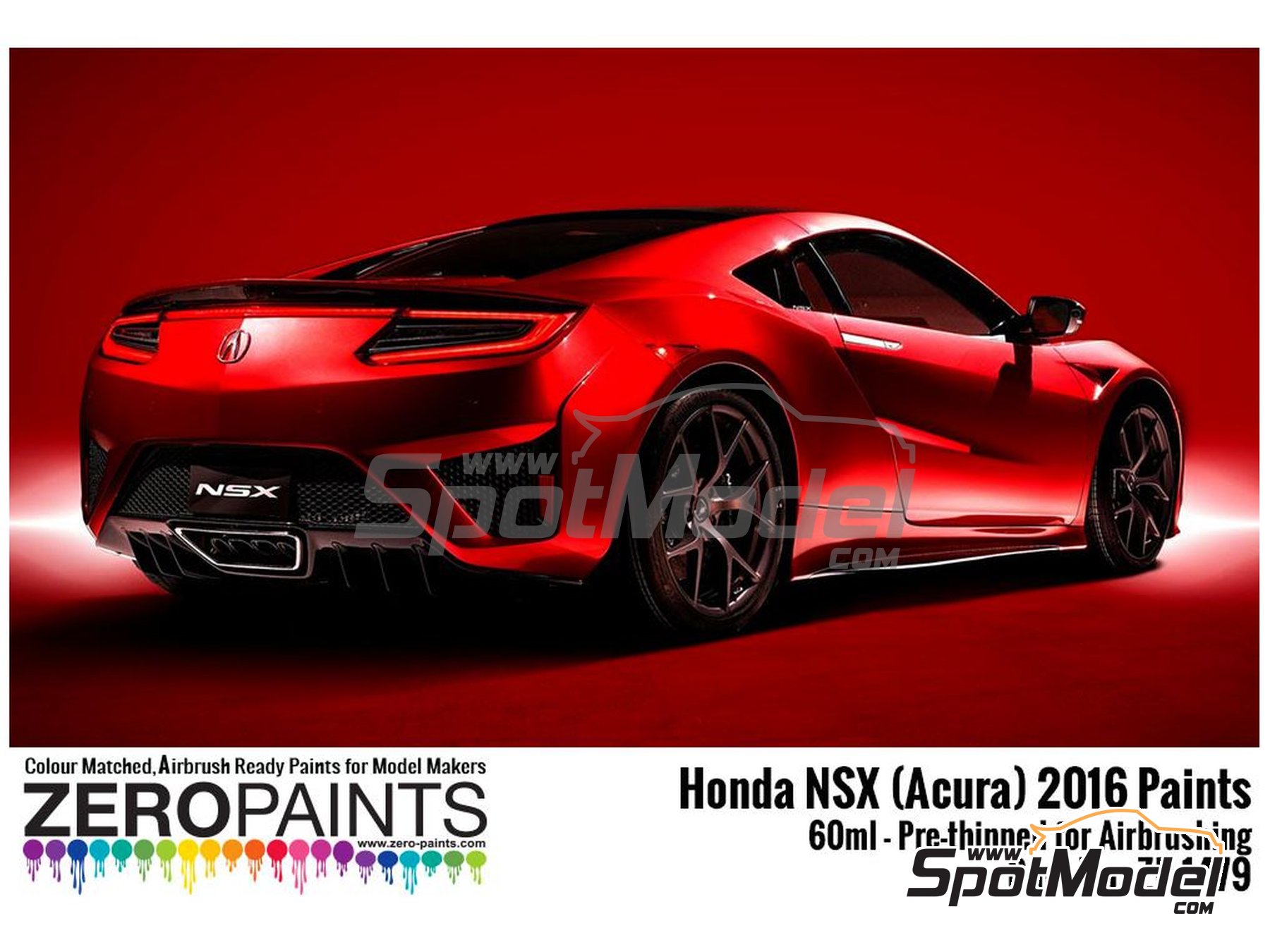 Zero Paints ZP-1479-R36M: Paint for airbrush Valencia Red Pearl Code ...