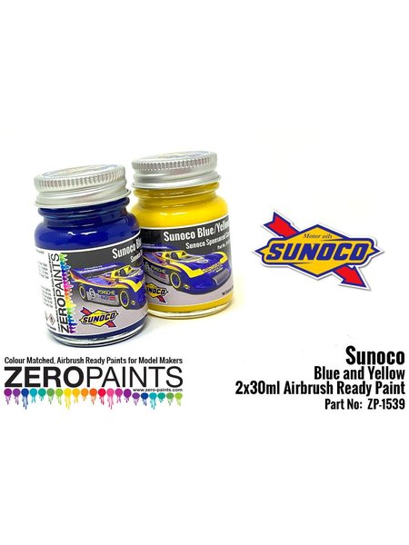 Zero Paints ZP-1539: Paints set for airbrush Sunoco Blue and Yellow 2 x ...
