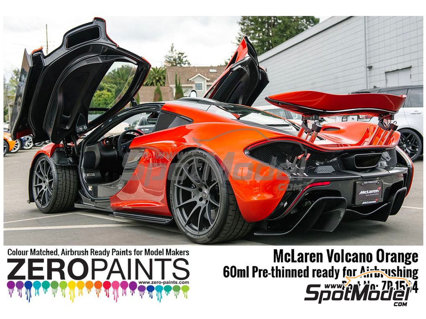 Zero Paints ZP-1564: Paint for airbrush McLaren Volcano Orange 1 x 60ml ...