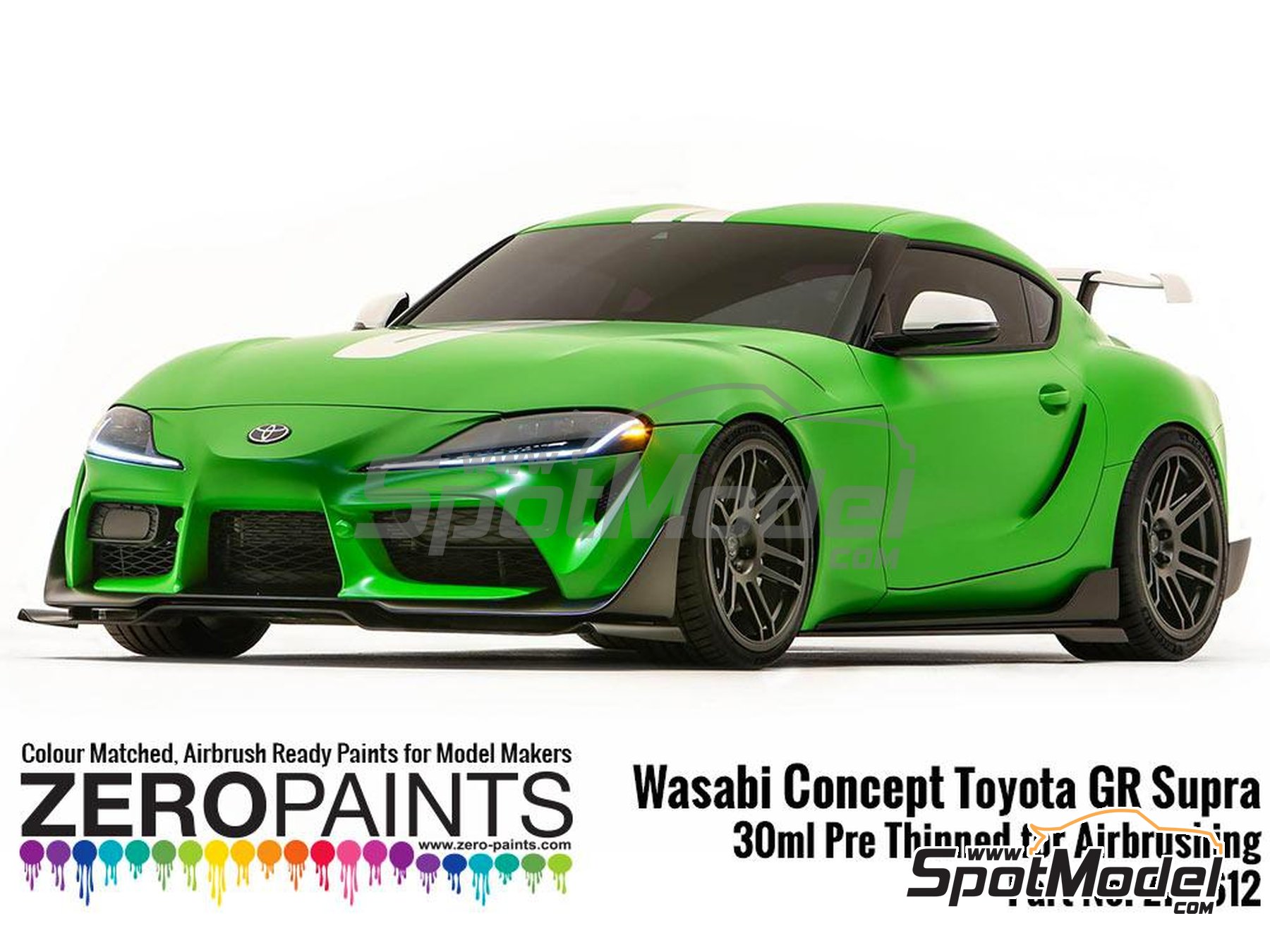 Zero Paints ZP-1612: Paint for airbrush Toyota GR Supra Wasabi Concept ...
