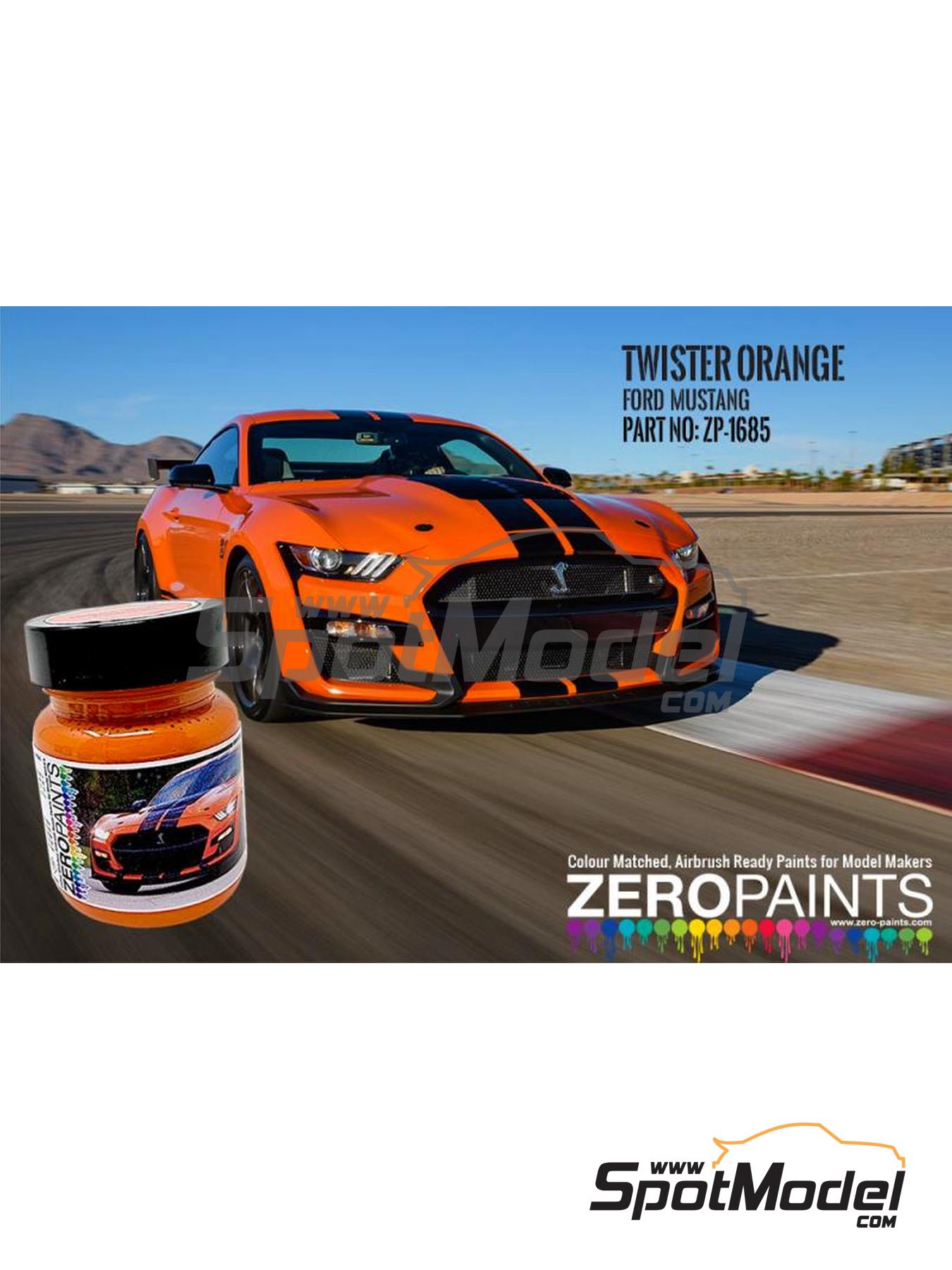 Zero Paints ZP-1685: Paint for airbrush Mustang Twister Orange 1 x 60ml ...