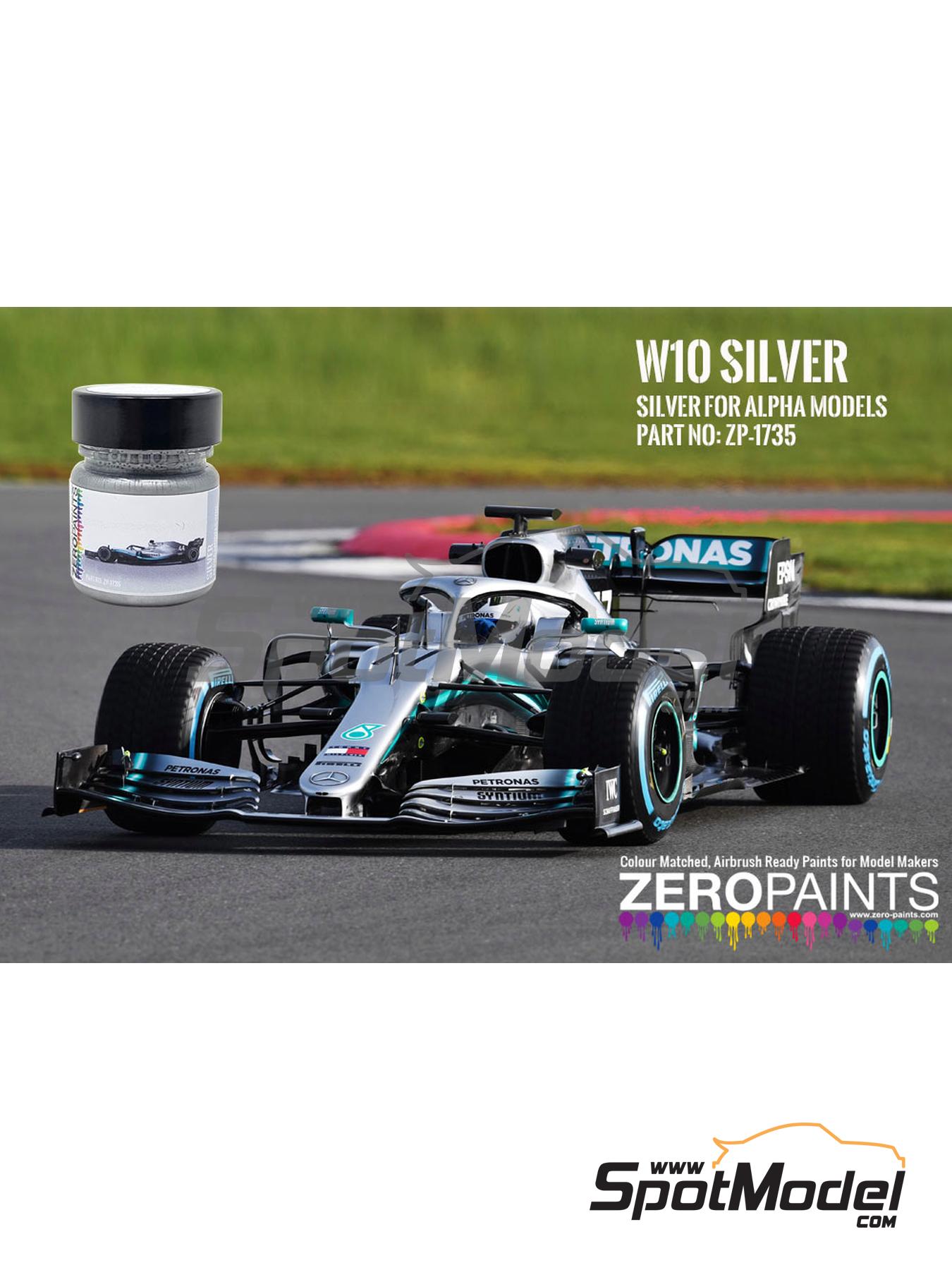 Zero Paints ZP-1735: Paint for airbrush Mercedes AMG F1 W10 Silver 1 x ...