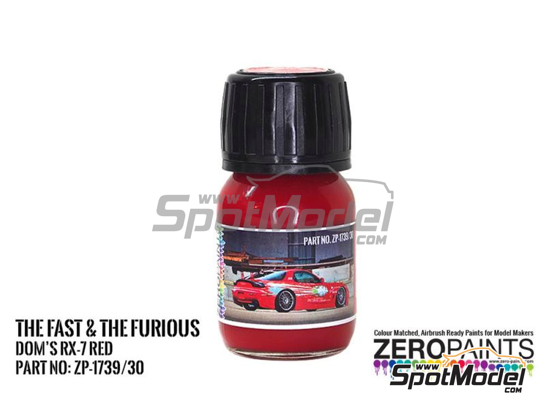 Zero Paints ZP-1739/30: Paint for airbrush Dom's Mazda RX-7 FD Red ...