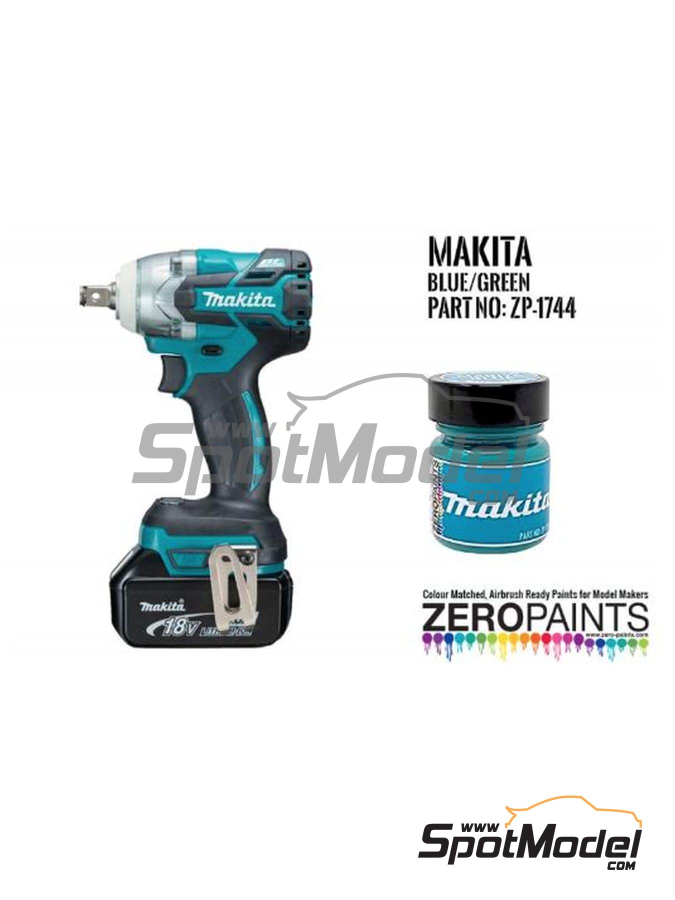 Zero Paints ZP-1744: Paint for airbrush Makita Tools Blue/Green 1 x ...