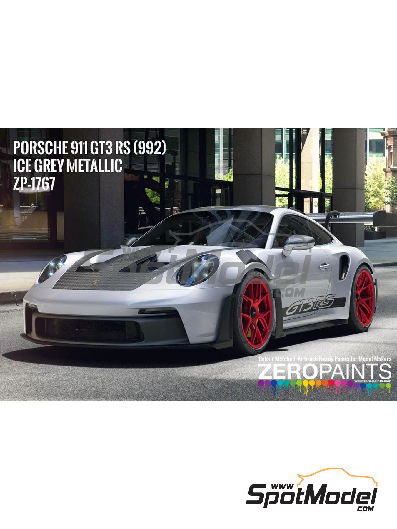 Zero Paints ZP-1767-ICEGREY: Paint for airbrush Porsche 911 GT3 RS (992 ...